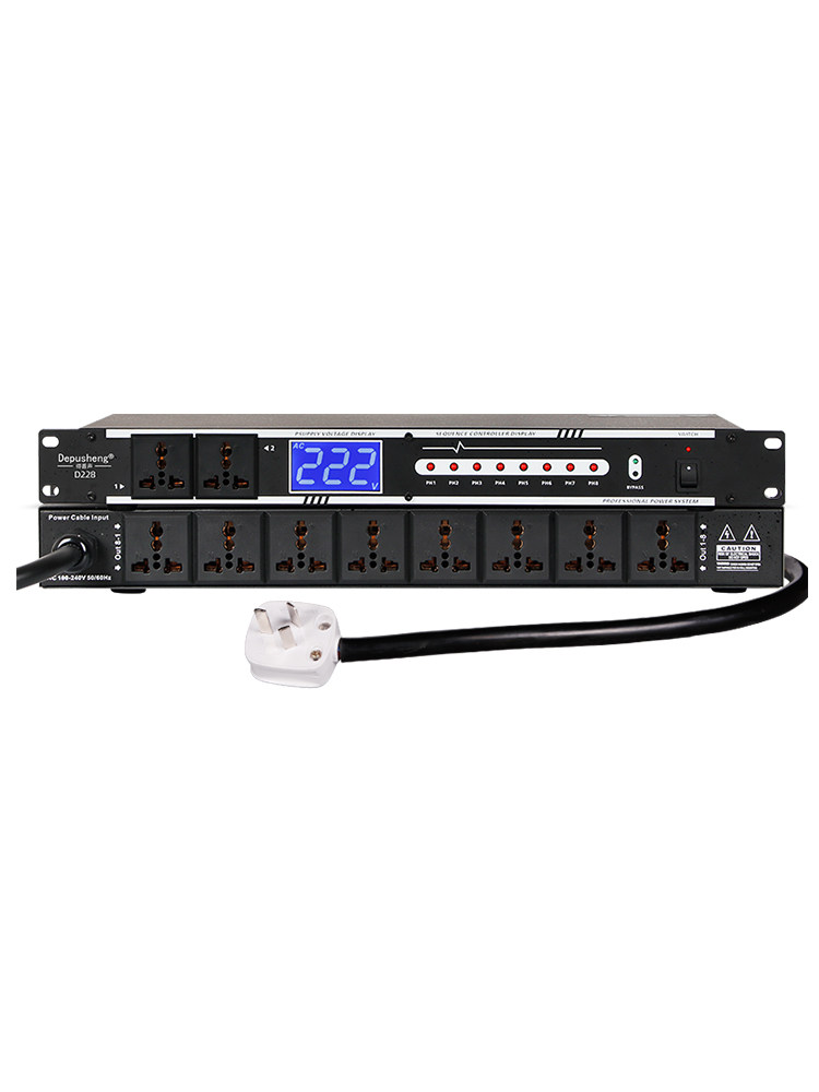 Depu sound d328 power sequencer controller - stage ktv socket switch