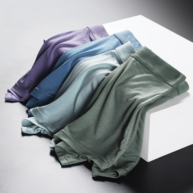 3 pieces of men's modal boxer briefs plus fat plus size fat guy loose ...