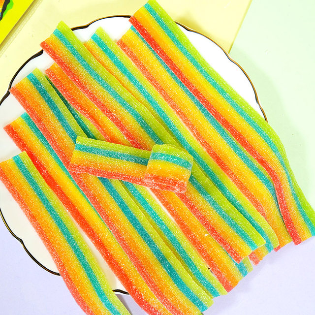 Alpine Chupa Chups Sour Bar Gummy Rainbow Sour Sand Gummy Candy ...