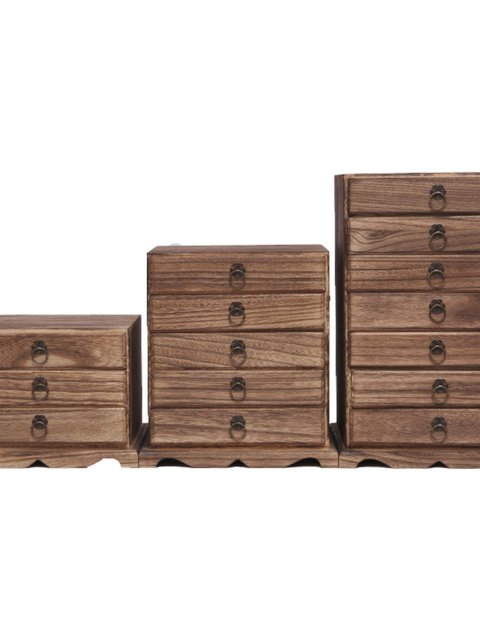 Pu'er tea cake storage box solid wood tea plate retro tea box tea cake ...