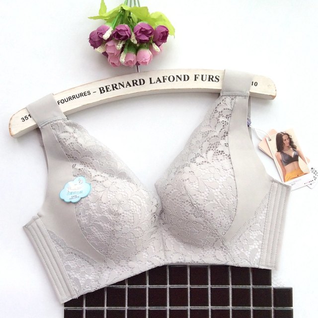 Counter genuine 6017 Yunrou cotton vest without steel rim gathers a pair of milk underwear bra