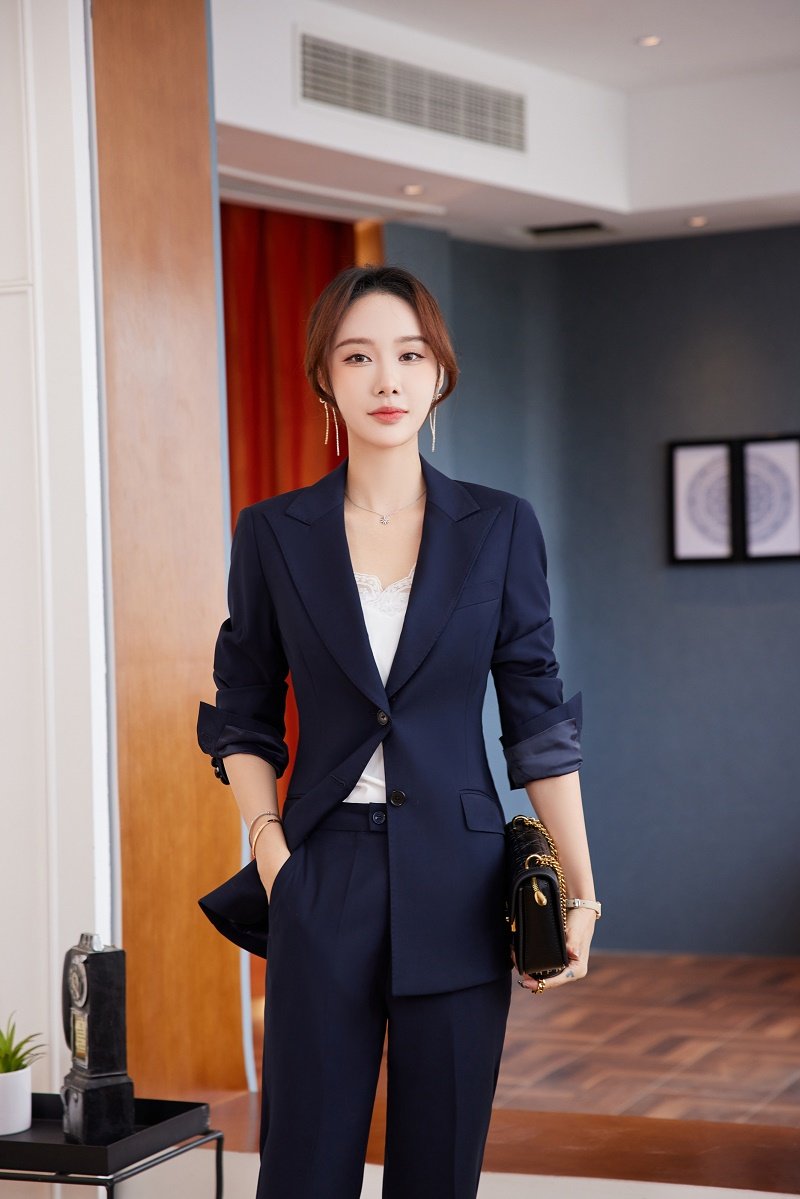 Spring new fashion women's work professional suit business casual slim ...