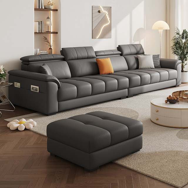 Bersena's modern minimalist fabric sofa combination creamy style small ...