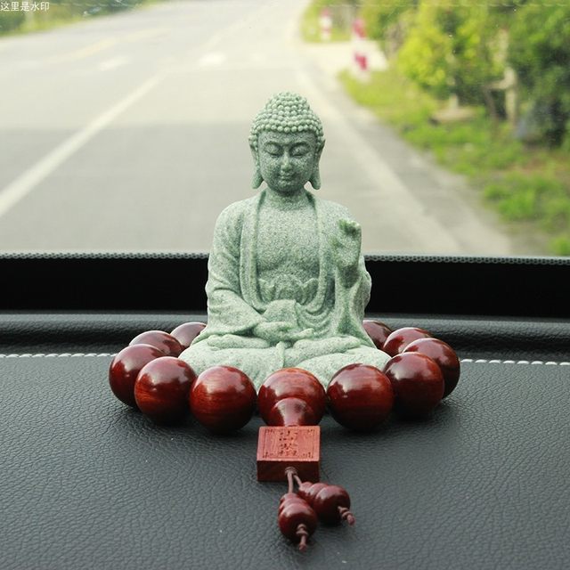 Car Buddha statue ornaments 2025 new Buddhist car interior accessories ...