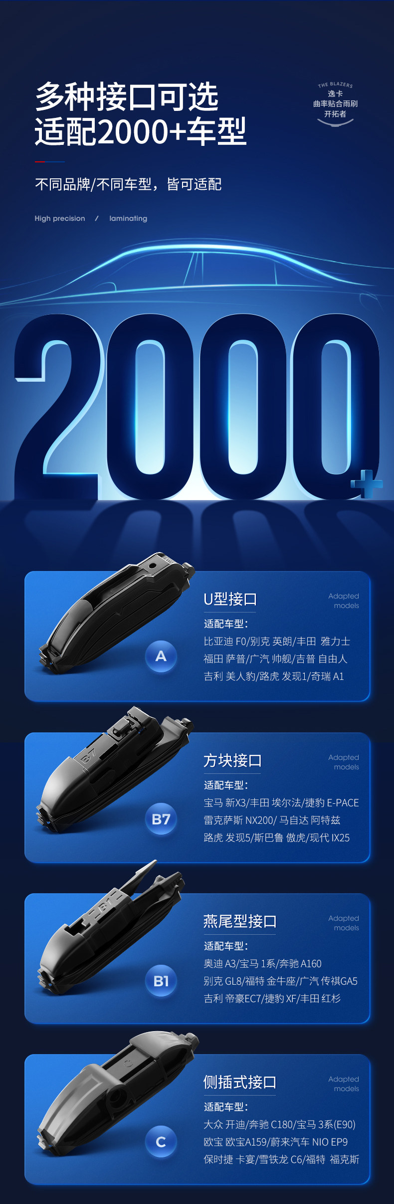 Yika land rover scheibenwischer range sport ohne knochen | Yika