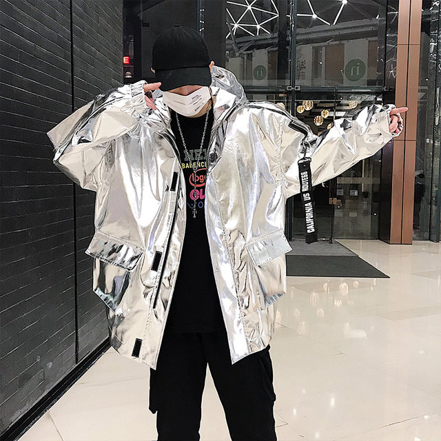 Chinese Fad overalls men's Trendy Tops Loose hip hop ins tide Outwear ...