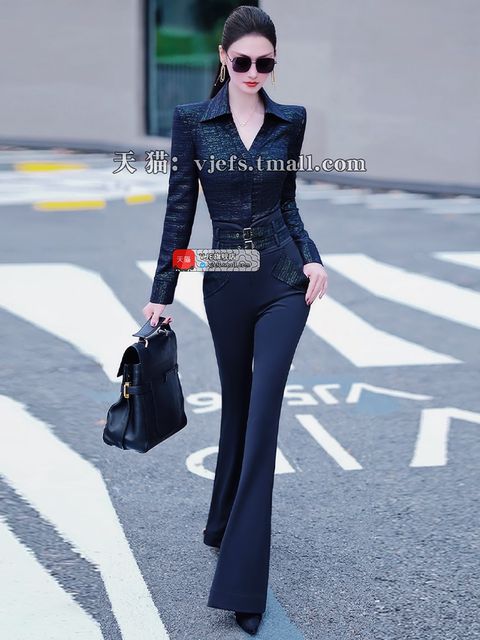 VJE autumn high-end professional wear complete set 2024 new slim top ...