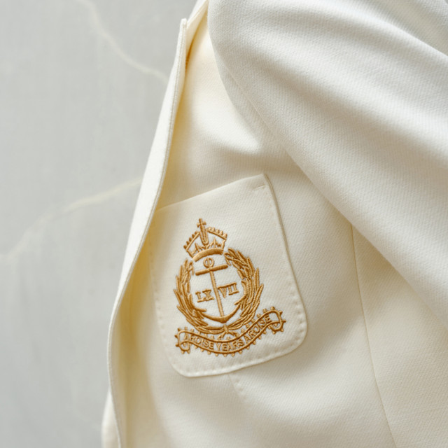 Enos Easi Prep Style 37.3% Wool Badge Embroidered Blazer Women's 2024 ...