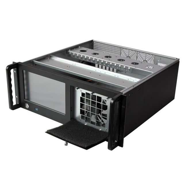 4U chassis with 8.9 display rack-mounted touch all-in-one computer ATX ...