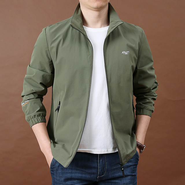 Quick-drying stretch fashion jacket men's assault jacket 2024 autumn ...