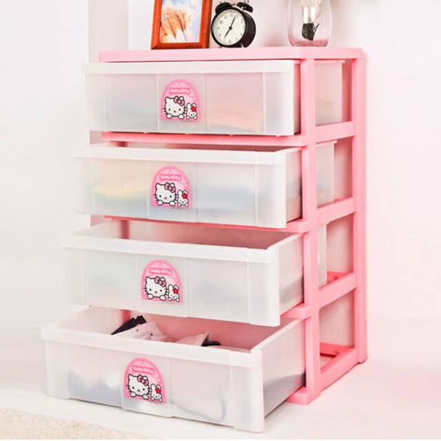 Alice children's drawer-type baby wardrobe toy storage cabinet KITTY ...
