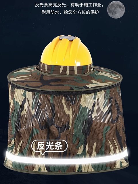 Widen and increase hard hat sun visor brim construction sun hat ...