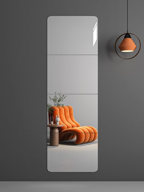 Wall-Mounted Self-Adhesive Full-Length Mirror for Student Dormitory ...