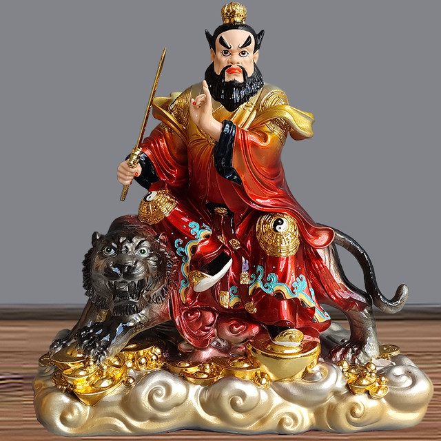 Resin riding tiger Zhang Tianshi Longhushan Zhengyi real person Zhang ...