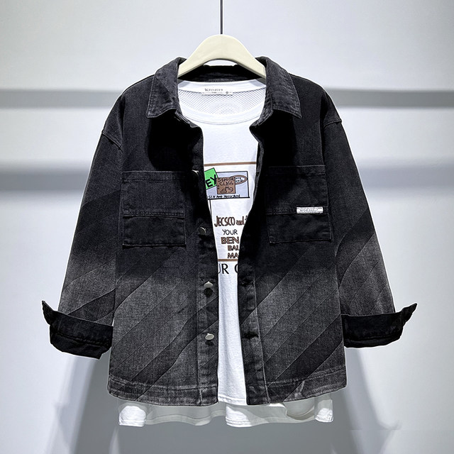 American denim jacket men's spring and autumn 2024 new trendy loose ...