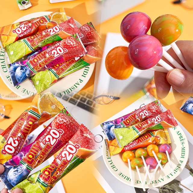 German flavor VC juice lollipop dual -gangue flavor reward students to ...