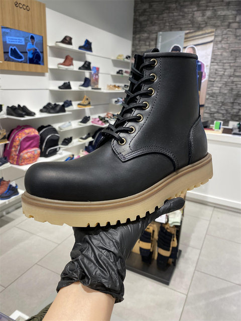 ECCO Martin Boots Men's Rhubarb Panda New Monthly Comfortable thick ...