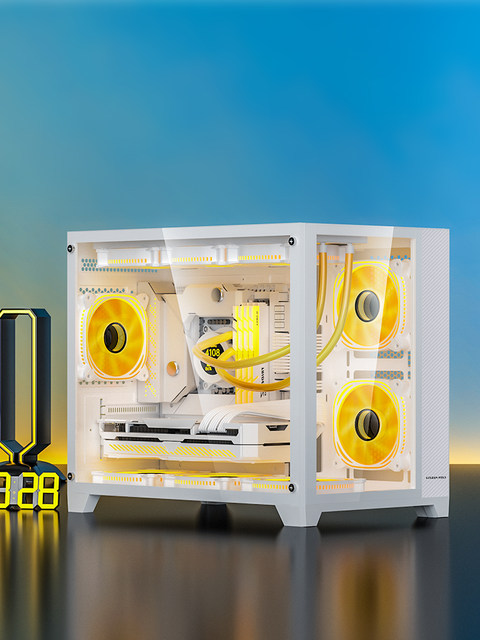 Jinhe Tian Sea -view House Micro360 chassis desktop computer game MATX ...