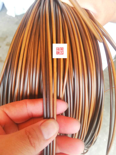 Gray round rattan three-color round rattan fruit basket flower basket ...