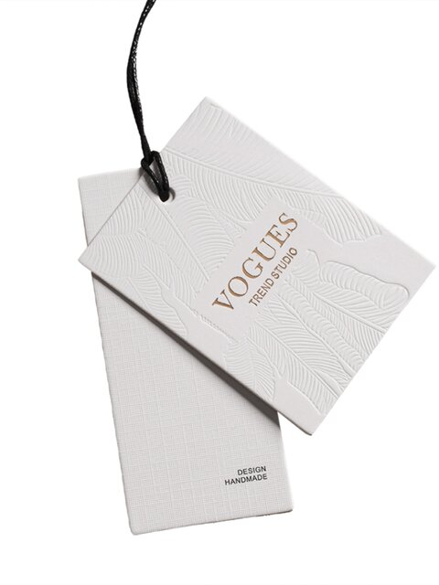Men's and women's clothing tag card customization Clothing tag ...
