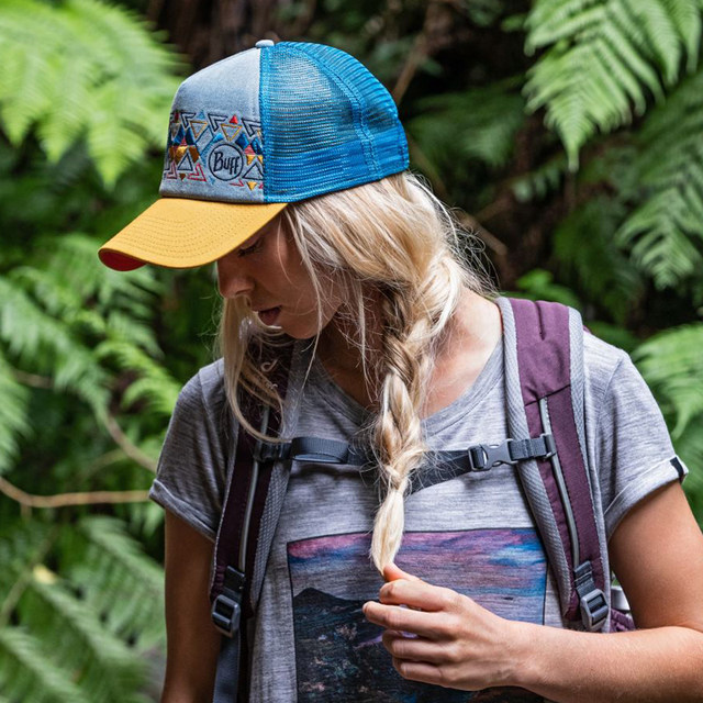 BUFF truck hat for men and women outdoor breathable sweat-absorbent sun ...