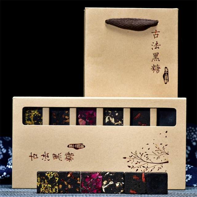 Yunnan Dali specialty ancient brown sugar sugar cane 6 flavors flower ...