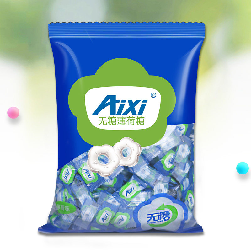 Aixi 무설탕 민트 로젠지 750g - 대량 사탕