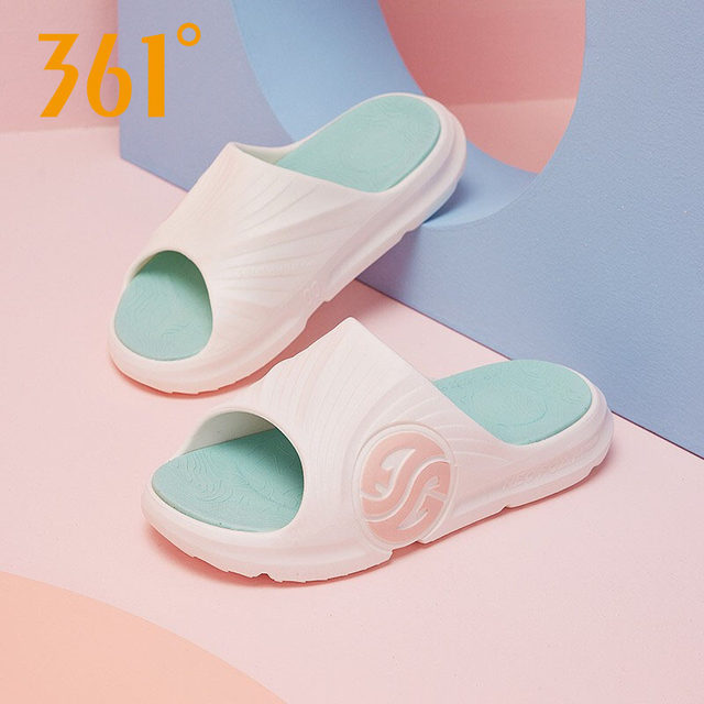 361 Slippers Women's Shoes 2024 Summer Outerwear Thick-soled Beach ...