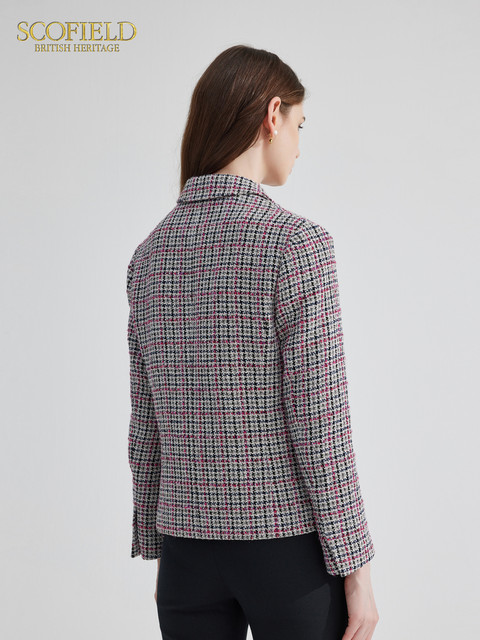 Scofield women's tweed jacket elegant temperament commuting retro ...