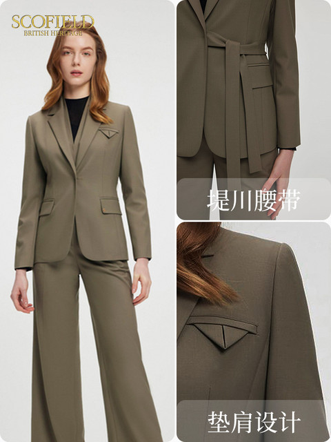 Scofield Women's Clothing Suitable Urban Lace Suit Jacket 2025 Spring ...