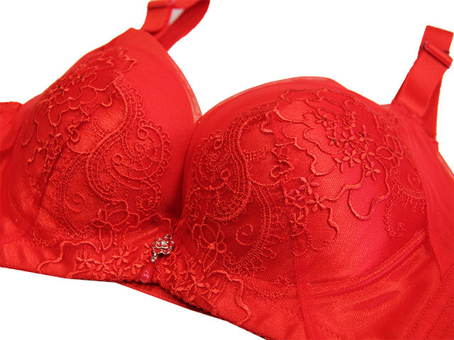 Oridoli 1861004 Small breasts gathering bra thickened sexy embroidery ...
