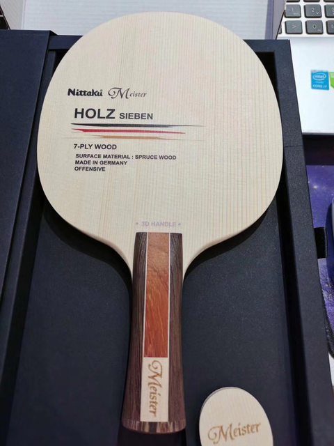 Original table tennis NITTAKU master pure wood basalt external built-in ...