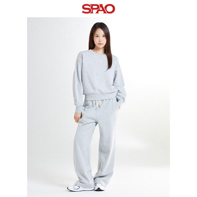 SPAO Korea's same models 2024 autumn and winter new ladies fashion, loose casual pants long ...