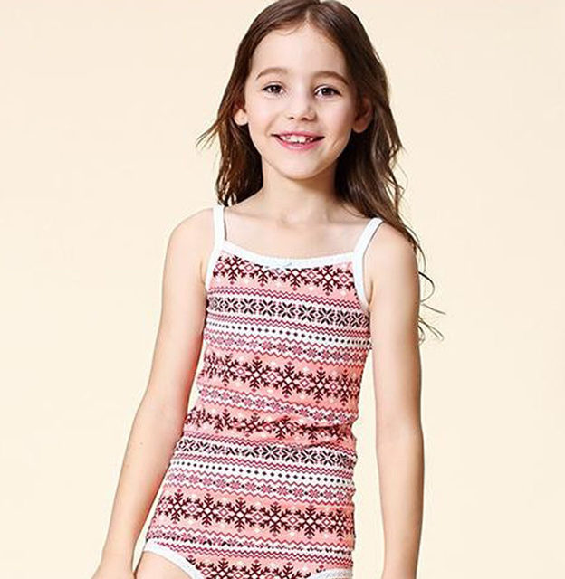 Adamifo girls' camisole shorts pure cotton suit thin spring and summer ...