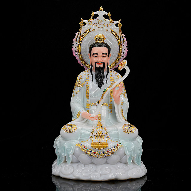 Ciyuan Pavilion Tianqing Han White Marble Taishang Laojun Statue ...