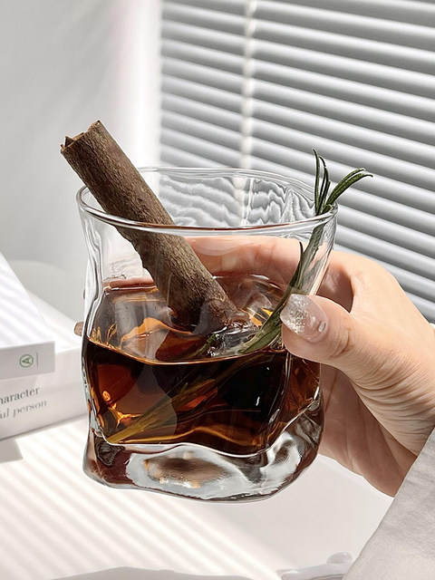 INS Feng Crystal Twitch Cup Irregular Glass Wine glass Fruity Beer ...