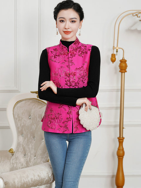 Ms. Tangguang Spring and Autumn Instant New Chinese Horse Pocket Vests ...