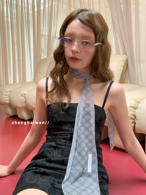 Zheng Baiwan Korean Ins new silk scarf for women spring and summer ...