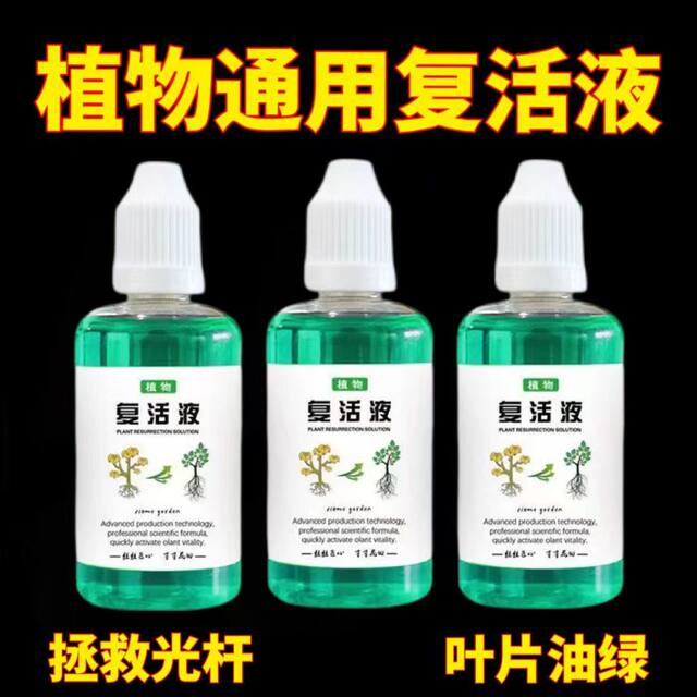Plant flowers and green plant resurrection liquid is specially used to ...