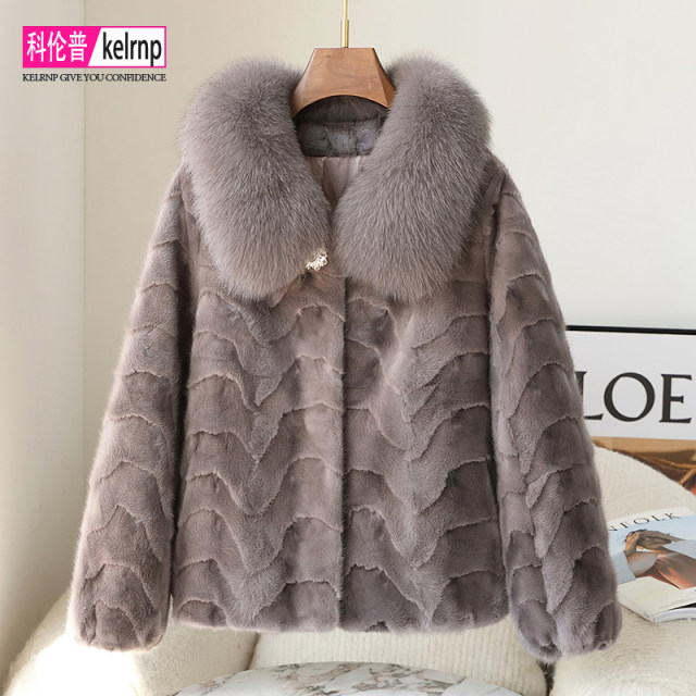 Imported velvet mink fur coat for women 2024 new winter elegant high ...