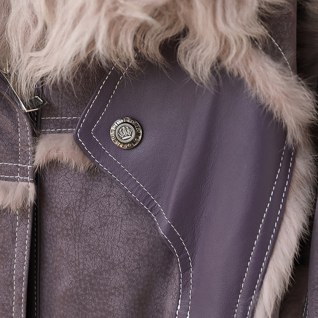 Rex Rabbit Real Fur One-piece Jacket Women's 2024 Winter New Fashion ...