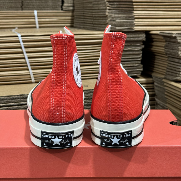24 years new Converse 1970S tomato tomato red men and women high and ...