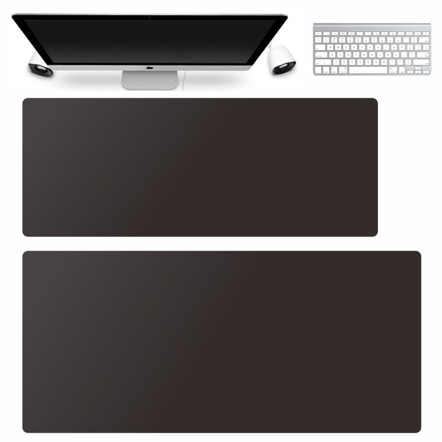 Extra large black mouse pad supports custom design computer desk pad ...