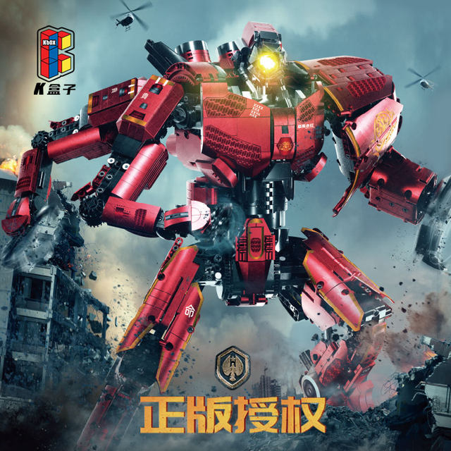 Building block mech model puzzle assembly toys ring Pacific large robot ...