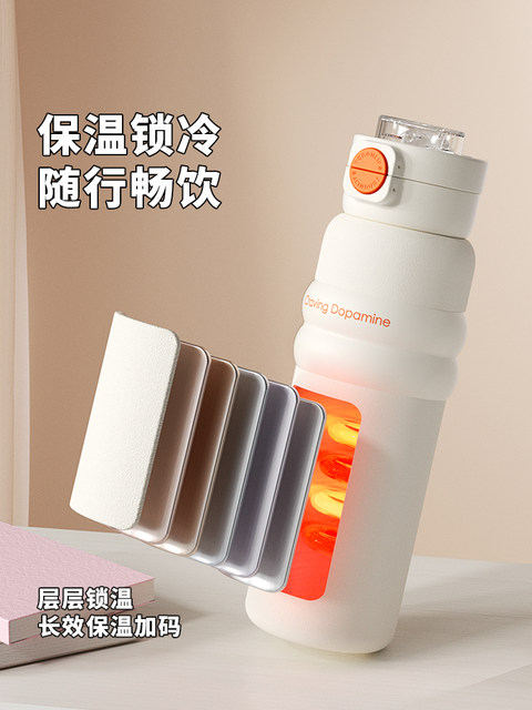 Vanow large capacity thermos cup for students to go to school portable ...