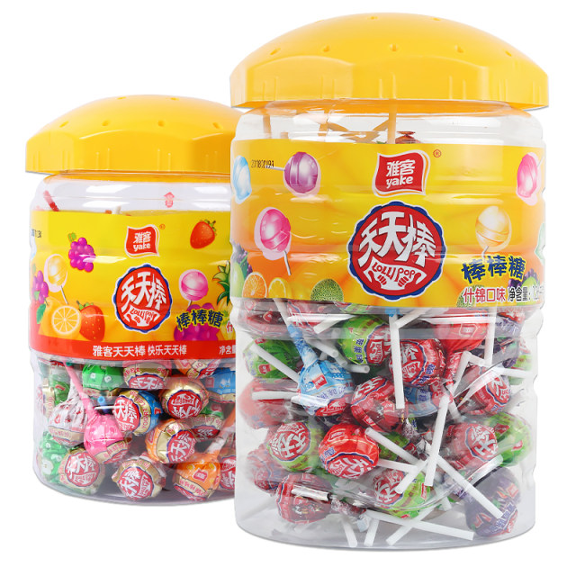 Yake fruit-flavored lollipops 120 barrels mixed flavor creative ...