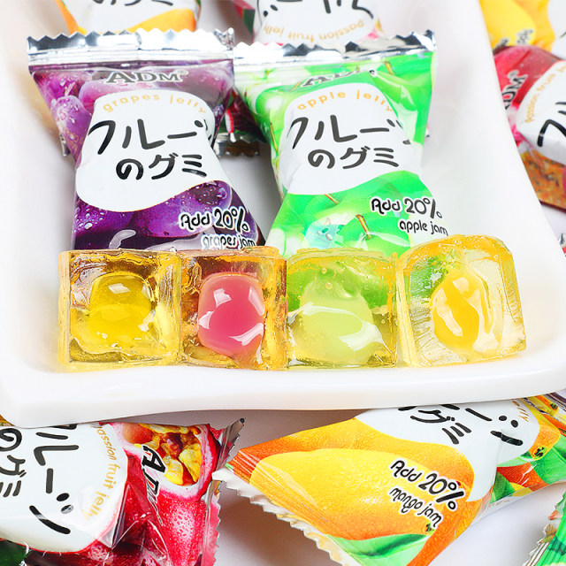 ADM Malaysia Fruit Sandwich Explosive Rubber Gummies Bulk Wedding Candy ...