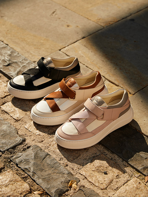 Clarks its music Lemolitevelc women's shoes spring thick panda shoes ...