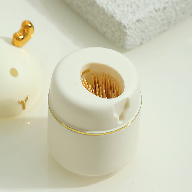 Light luxury push-type toothpick box storage box automatically pops up ...