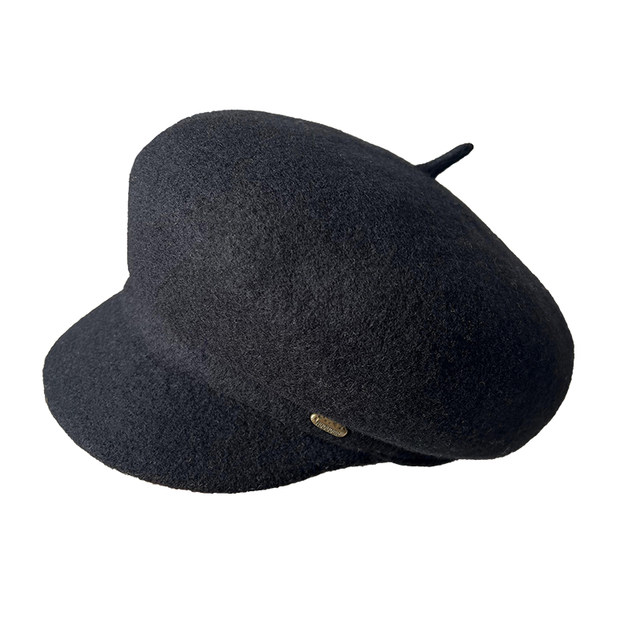 Woolen beret women's autumn and winter versatile temperament duck cap ...